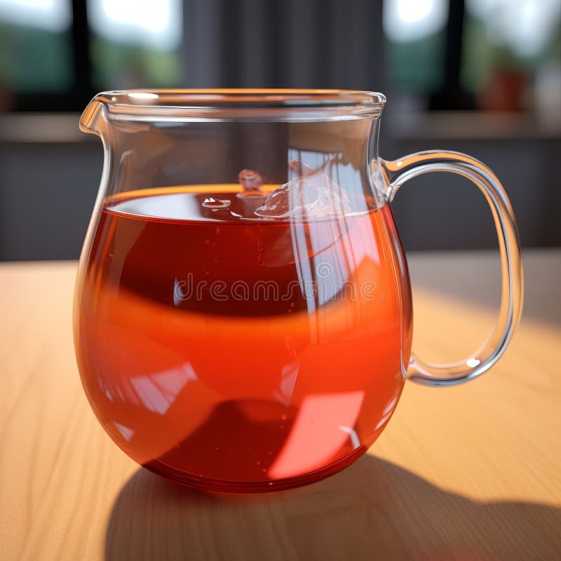 Realistic 3d Model of Red Tea Pitcher with Unreal Engine Rendering ...
