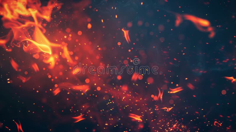 230 Abstract Fire Sparks Background Hot Flame Particles Overlay Texture ...
