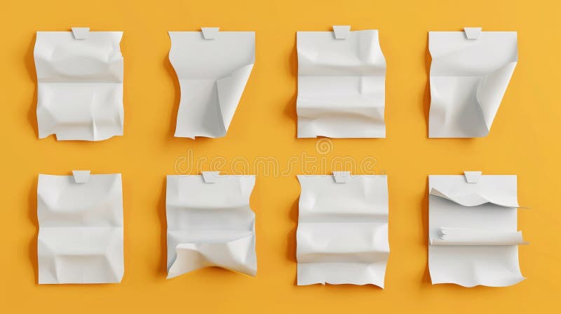 This Realistic, 3D Modern Illustration Shows a Set of White Notebook ...