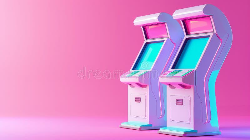 A Realistic 3D Modern Mockup of a Self-order Kiosk with Sensor Panel ...