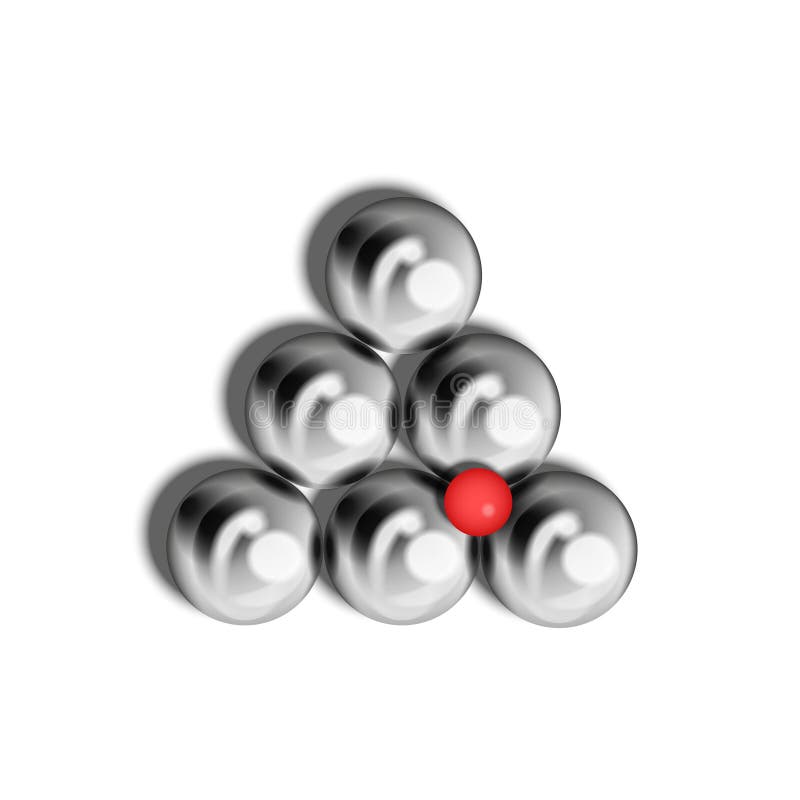 Realistic 3d Petanque Metallic Boules Arranged in Triangular Formation ...