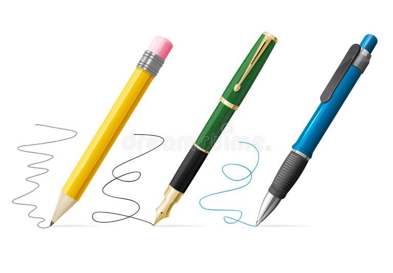 Pen Writing Signature Stock Illustrations – 17,539 Pen Writing ...