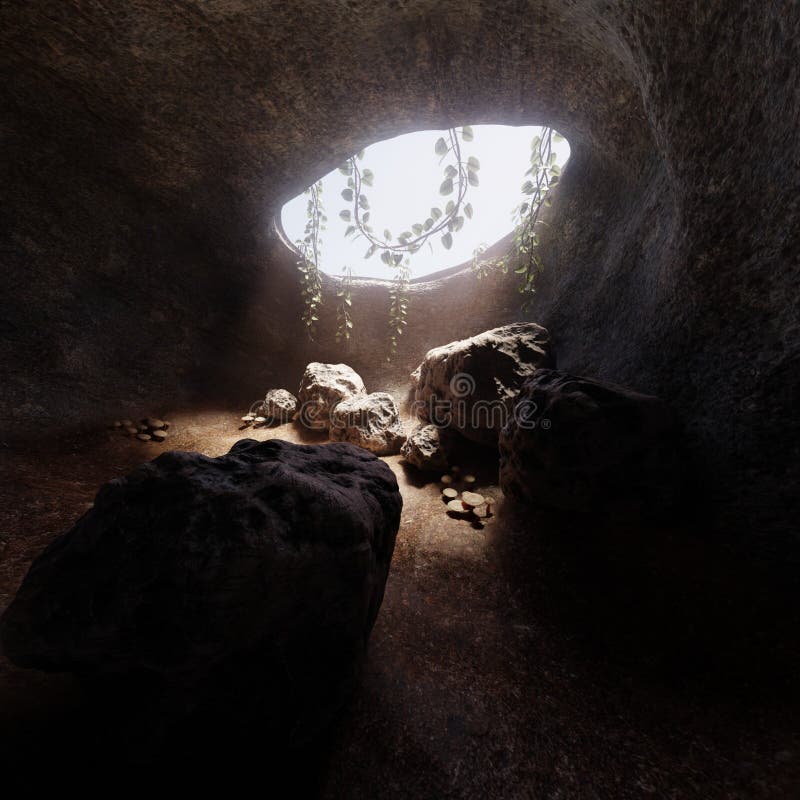 3D Render of Cave stock illustration. Illustration of mountain - 219786475