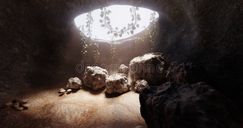 3D Render of Cave stock illustration. Illustration of realistic - 220385983