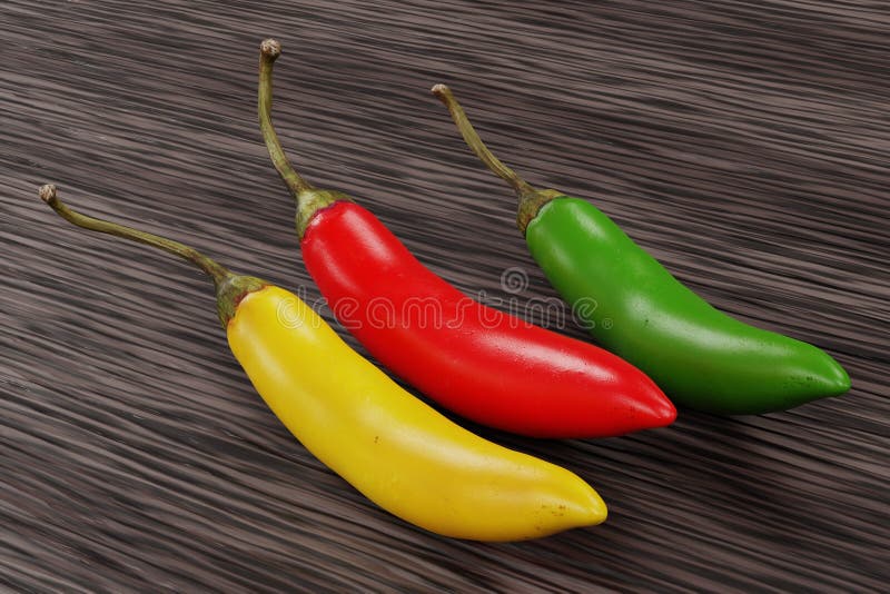 3D Render of Chilli Peppers Stock Illustration - Illustration of pepper ...
