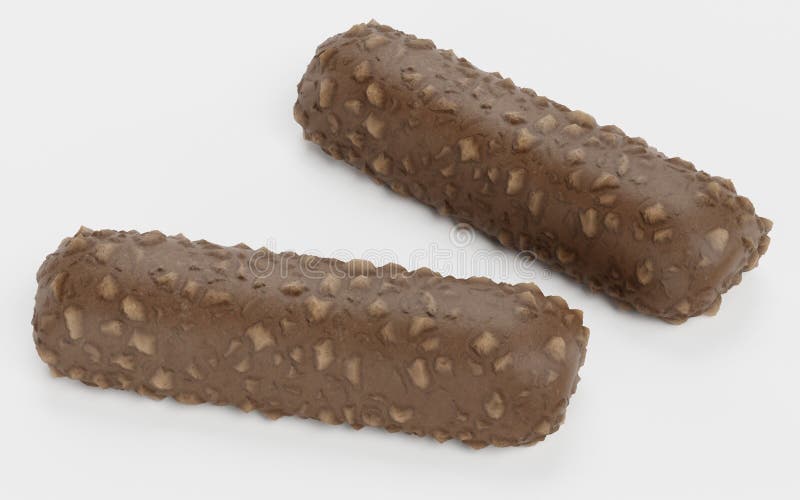 3D Render of Chocolate Bar stock illustration. Illustration of generic ...