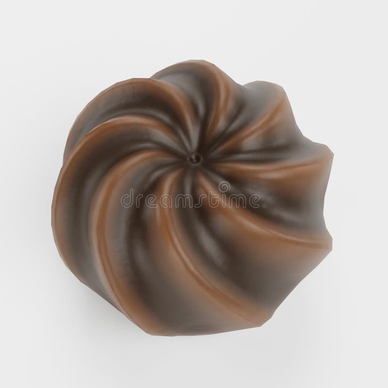 3D Render of Chocolate Candy Stock Illustration - Illustration of candy ...