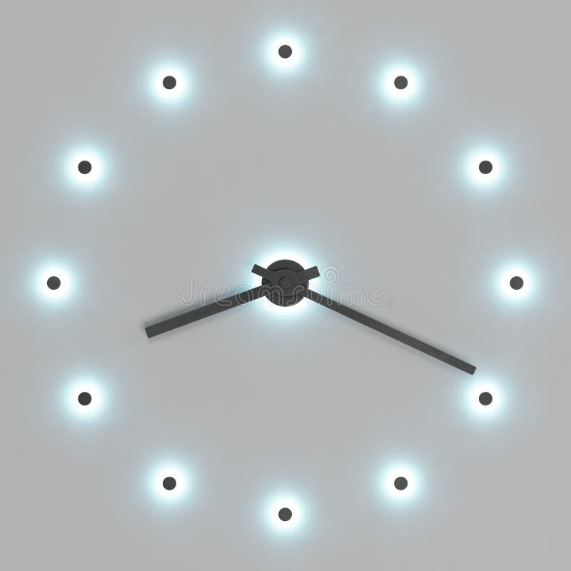 3D Render of Clock stock illustration. Illustration of visualization ...