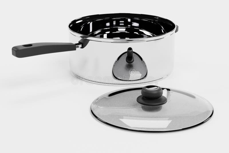 3d Render of Cooking Pot stock illustration. Illustration of cook ...