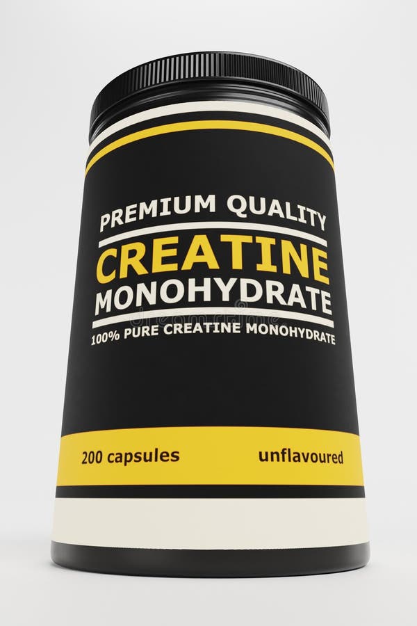 3D Render of Creatine stock illustration. Illustration of nutrient ...