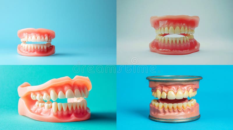 Realistic 3D Render of Dentures - Full Set of Artificial Teeth for ...