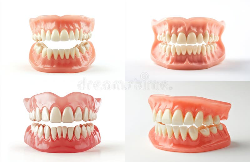 Realistic 3D Render of Dentures - Full Set of Artificial Teeth for ...