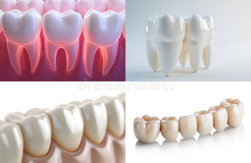 Realistic 3D Render of Dentures - Full Set of Artificial Teeth for ...