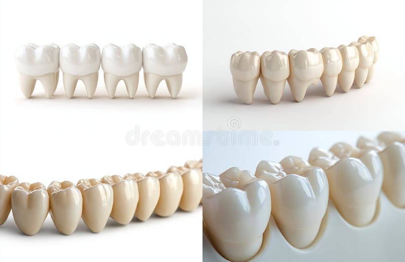 Realistic 3D Render of Dentures - Full Set of Artificial Teeth for ...