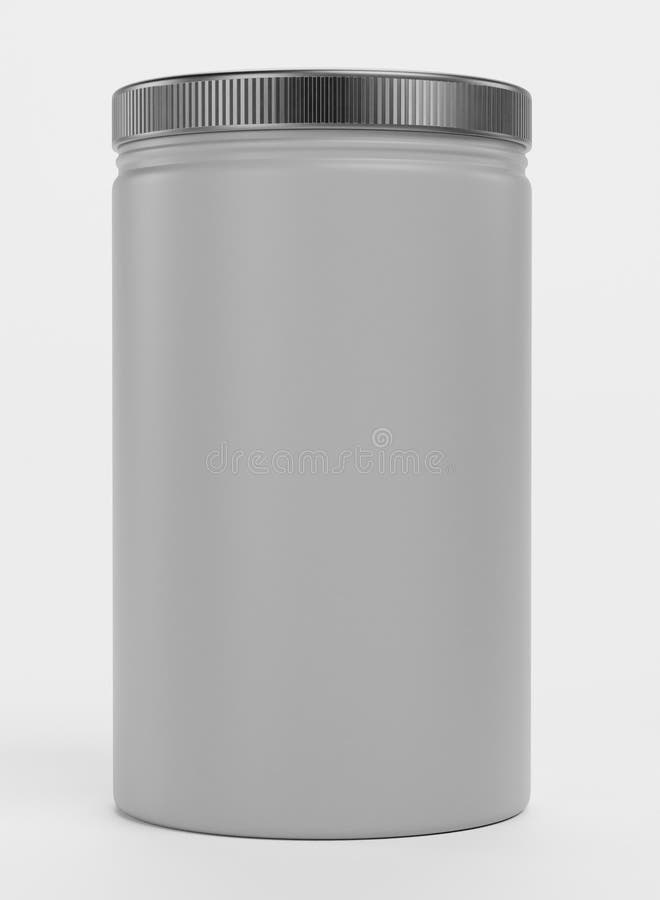 3D Render of Empty Food Container Stock Illustration - Illustration of ...