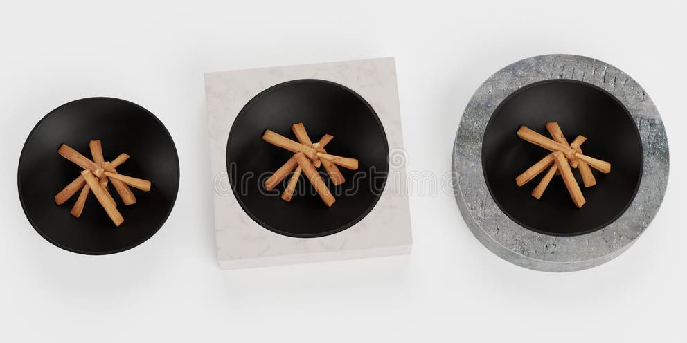 3D Render of Fire Pits stock illustration. Illustration of concrete ...