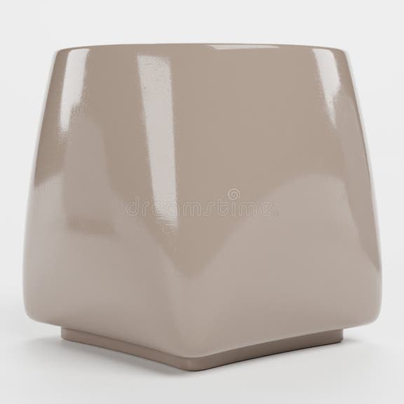 3D Render of Flower Pot stock illustration. Illustration of ceramic ...