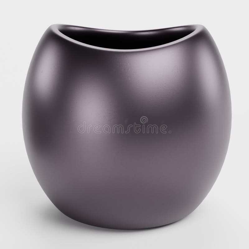 3D Render of Flower Pot stock illustration. Illustration of vase ...
