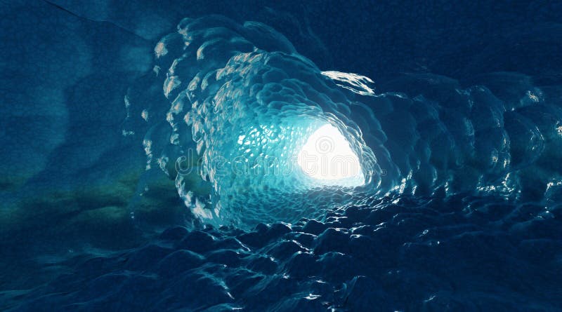 3D Render of Frozen Cave stock image. Image of freeze - 219871509
