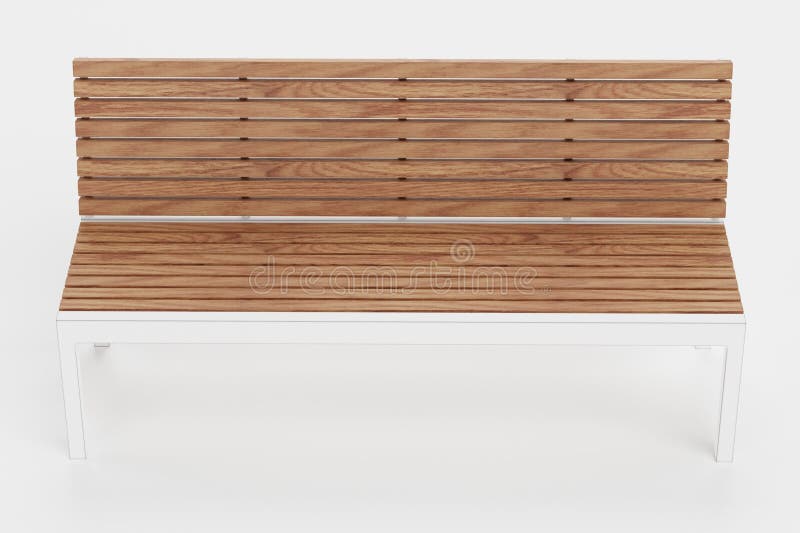 3D Render of Garden Bench stock illustration. Illustration of home ...