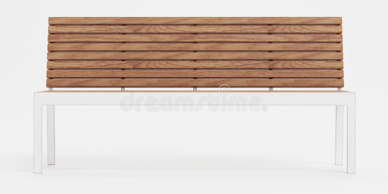 3D Render of Garden Bench stock illustration. Illustration of park ...