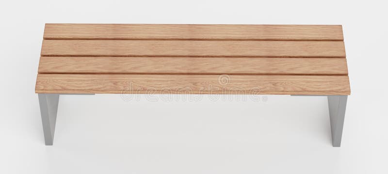 3D Render of Garden Bench stock illustration. Illustration of render ...
