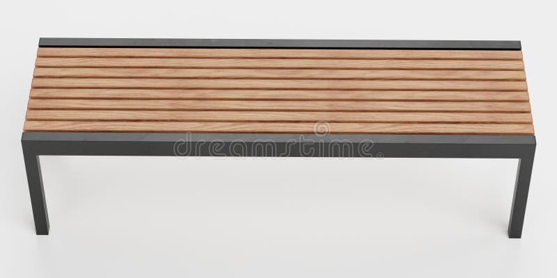 3D Render of Garden Bench stock illustration. Illustration of seating ...