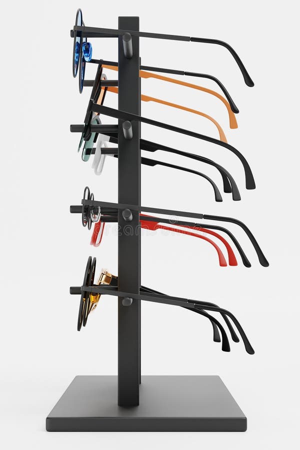 3D Render of Optical Stand stock illustration. Illustration of display ...