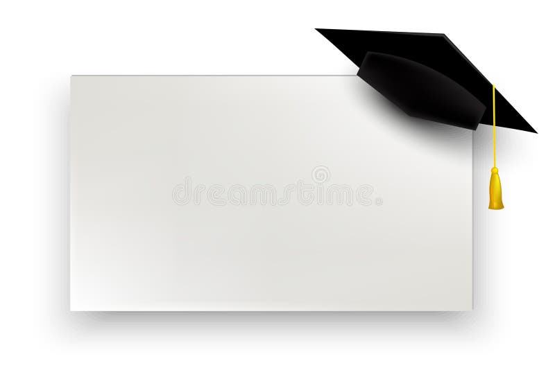 Realistic 3d Render of Graduation Cap and Diploma. Education, Degree ...