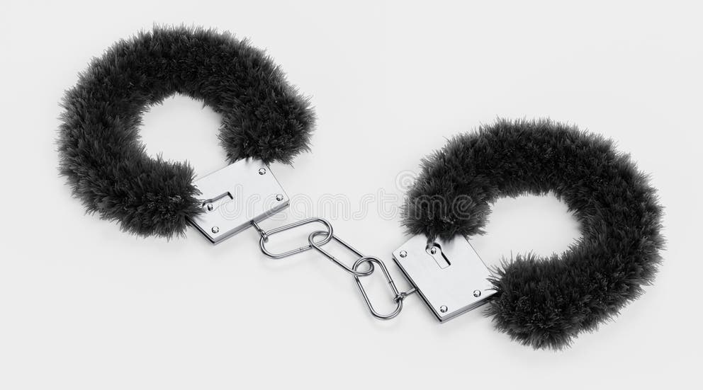 3D Render of Handcuffs stock illustration. Illustration of bondage ...