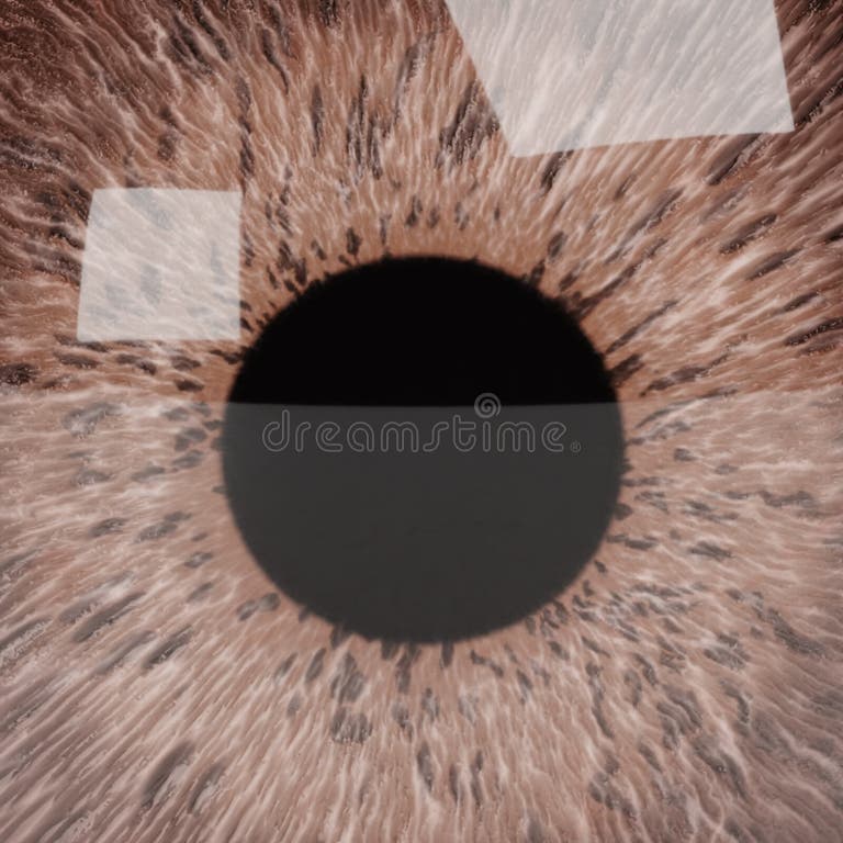 3D Render of Human Eye stock illustration. Illustration of human ...