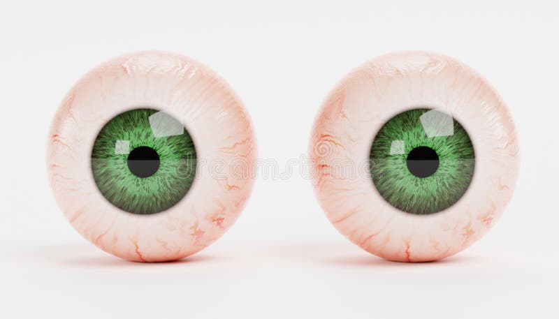 3D Render of Human Eye stock illustration. Illustration of head - 204290747