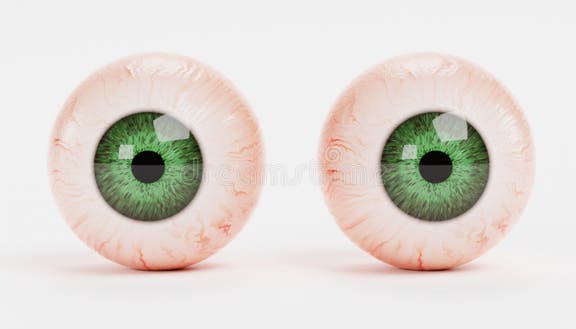 3D Render of Human Eye stock illustration. Illustration of head - 204290747