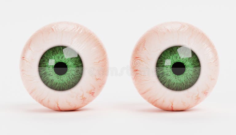 3D Render of Human Eye stock illustration. Illustration of head - 204290747