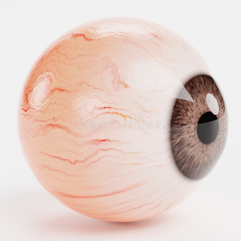 3D Render of Human Eye stock illustration. Illustration of vison ...