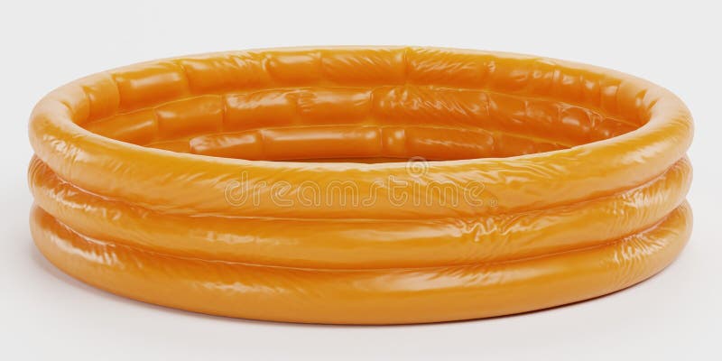 3D Render of Inflatable Pool Stock Illustration - Illustration of ...