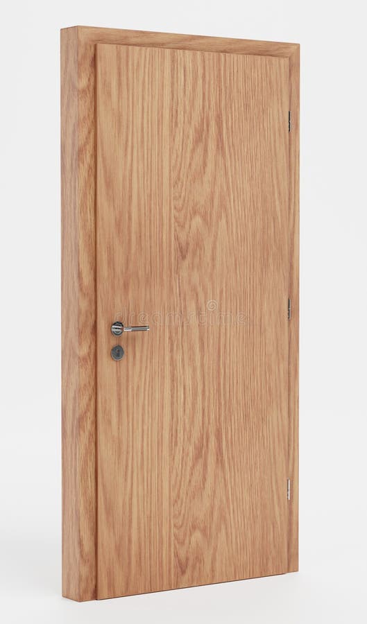 3D Render of Interior Door stock photo. Image of wood - 236511056