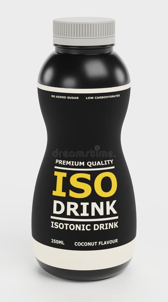 3D Render of Isotonic Drink Stock Illustration - Illustration of diet ...