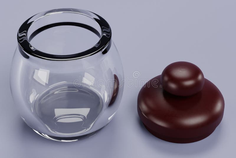 3D Render of Jar stock illustration. Illustration of grain - 263091519