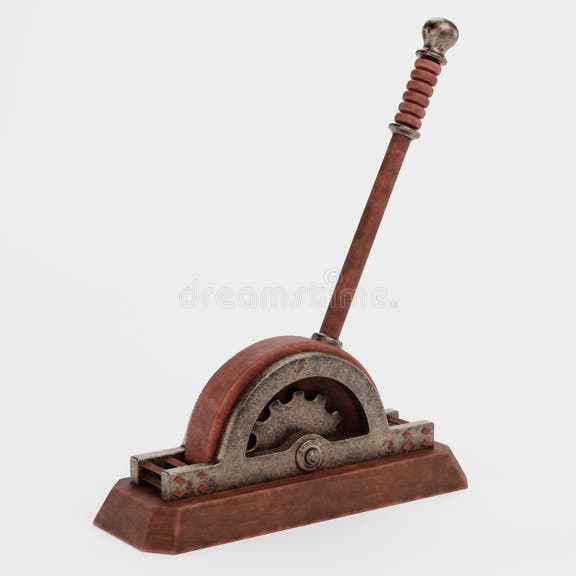 3D Render of Lever stock illustration. Illustration of lever - 324428837