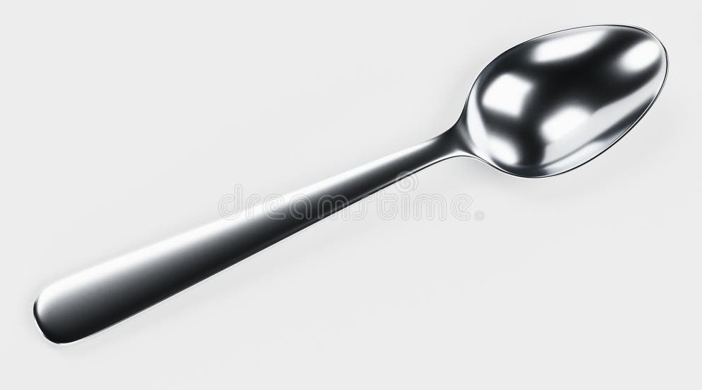 3D Render of Little Spoon stock illustration. Illustration of tableware ...