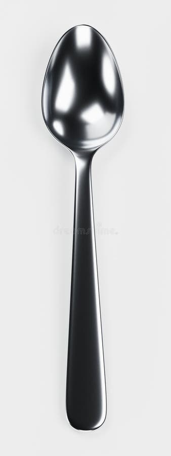 3D Render of Little Spoon stock illustration. Illustration of stainless ...