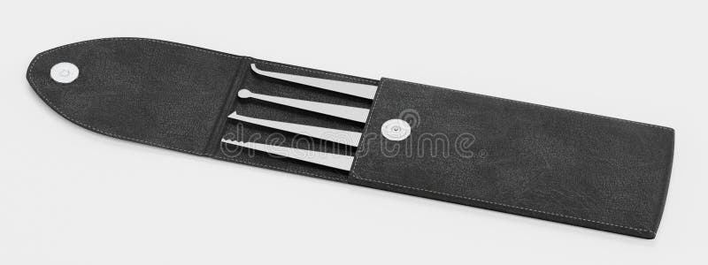 3D Render of Lock PIcks stock illustration. Illustration of pocket ...