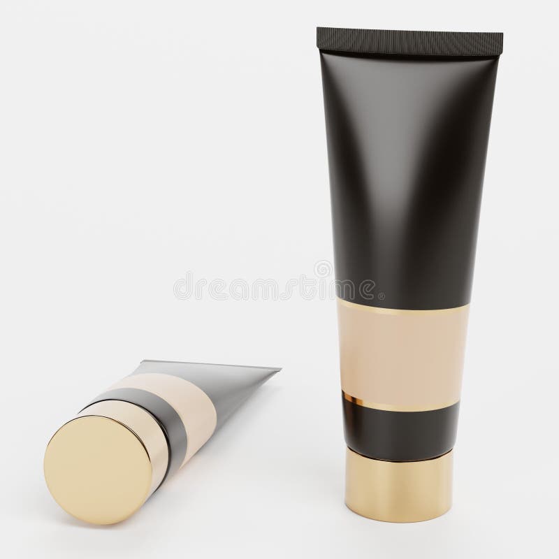 3D Render of Makeup stock illustration. Illustration of girl - 249864728