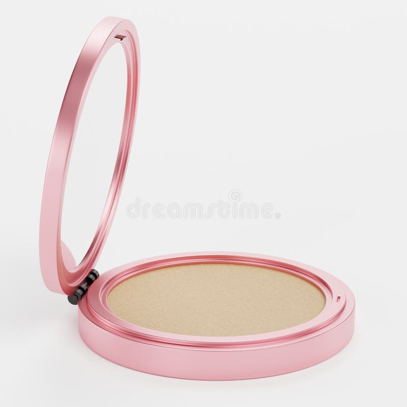 3D Render of Makeup Powder stock illustration. Illustration of render ...