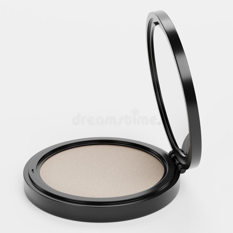 3D Render of Makeup Powder stock illustration. Illustration of beauty ...