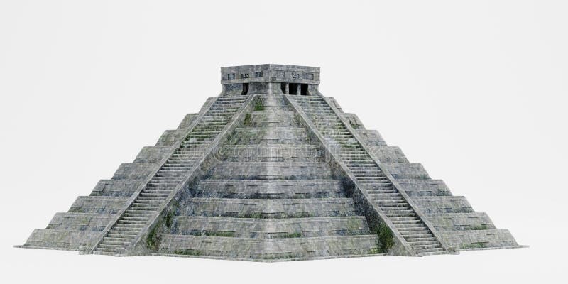 3D Render of Mayan Pyramid stock illustration. Illustration of mayan ...