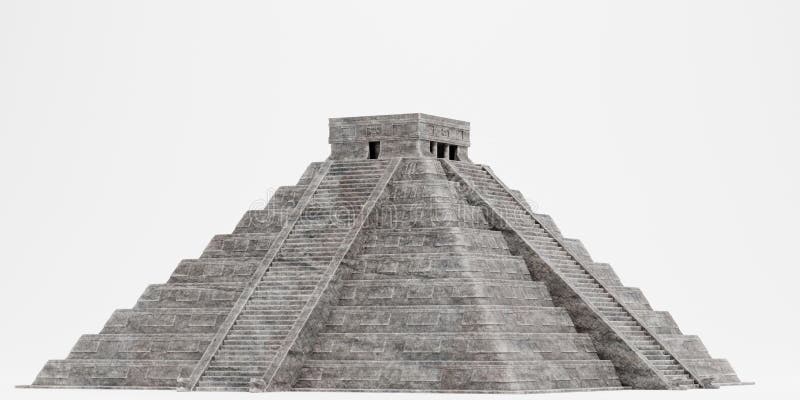 3D Render of Mayan Pyramid stock illustration. Illustration of picchu ...