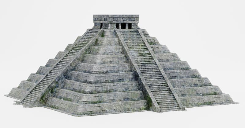 3D Render of Mayan Pyramid stock illustration. Illustration of pachu - 277098077