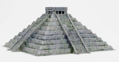 3D Render of Mayan Pyramid stock illustration. Illustration of pachu ...